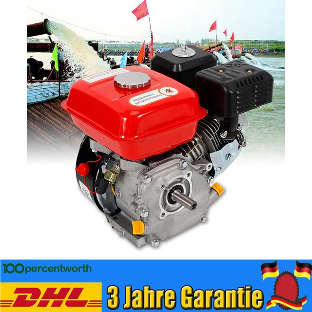 BENZINMOTOR OHV MOTOR 7,5PS 4-Takt Standmotor Kartmotor 5.1KW ...