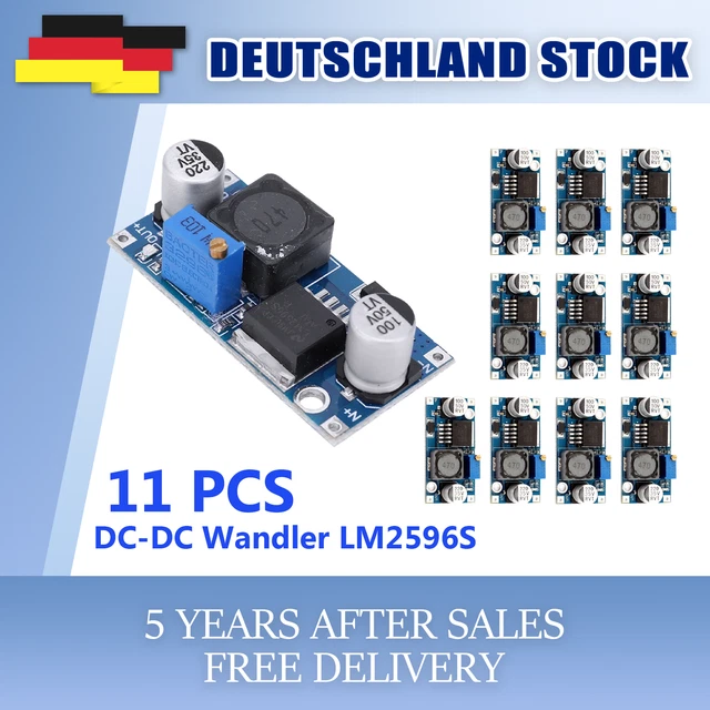 11X LM2596S DC Step Down Spannungswandler Arduino Converter Modul ...