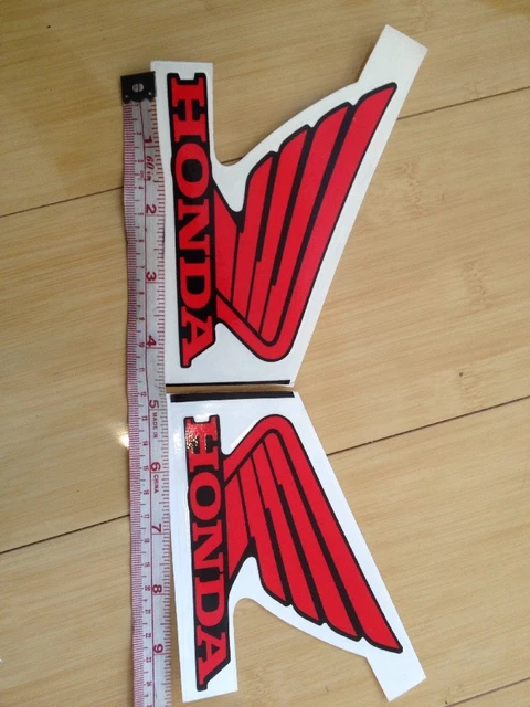 HONDA WING MARK Decals,Emblem,Stickers,Badges, Suit Fuel/Gas Tank, Side ...