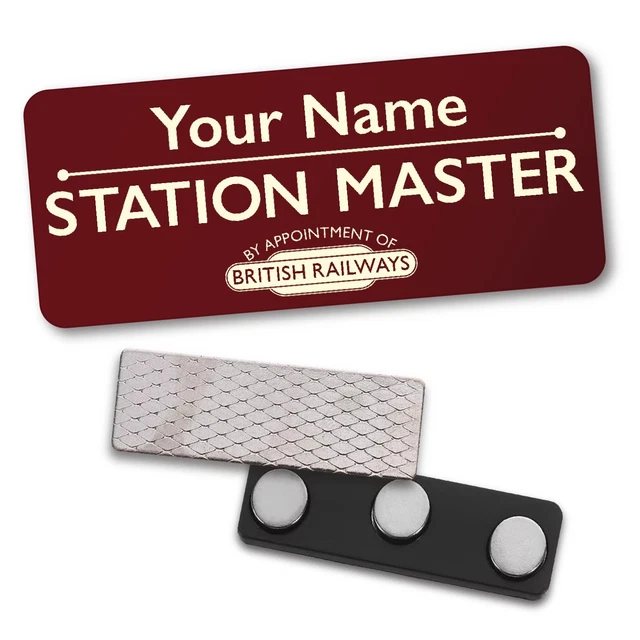 BRITISH RAIL NAME Badge Model Railway British Railways Train Spotter ...