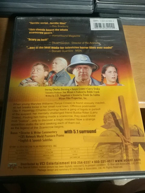 THE DARK NIGHT of the Scarecrow-DVD-Charles Durning/Larry Drake-horreur ...