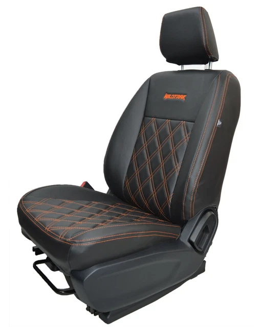 FORD RANGER WILDTRAK - Noir et Orange Diamants Piqué Siège Housses 1st ...