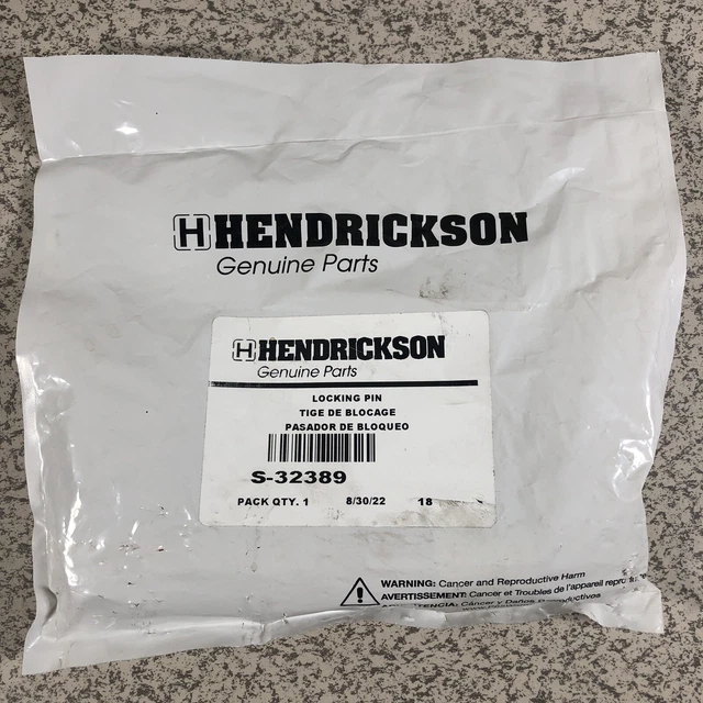 HENDRICKSON GENUINE PARTS S-32389 Slide Locking Pin S 32389 New Sealed ...