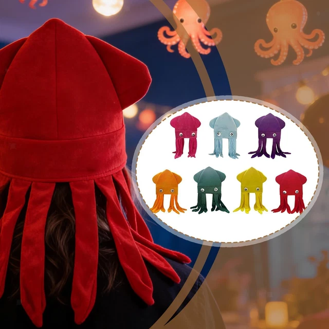 OCTOPUS SHAPED HAT Comfortable Party Hat for Club Stage Performance ...
