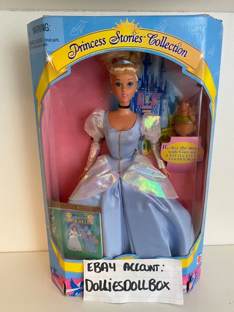 1997 PRINCESS STORIES Collection Walt Disney's Cinderella Barbie Doll ...