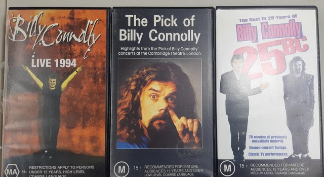 BILLY CONNOLLY VHS Tapes Comedy PAL The Pick of-Live 1994-The Best 25 ...