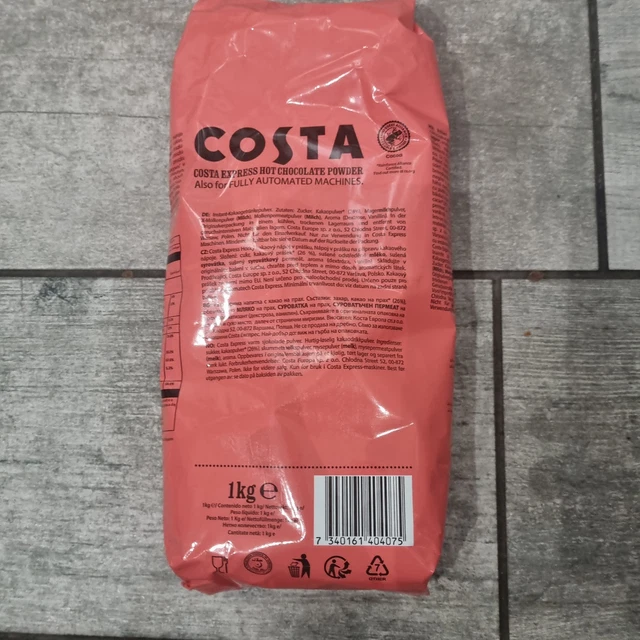 COSTA HOT CHOCOLATE Powder 1kg Bag £10.78 - PicClick UK