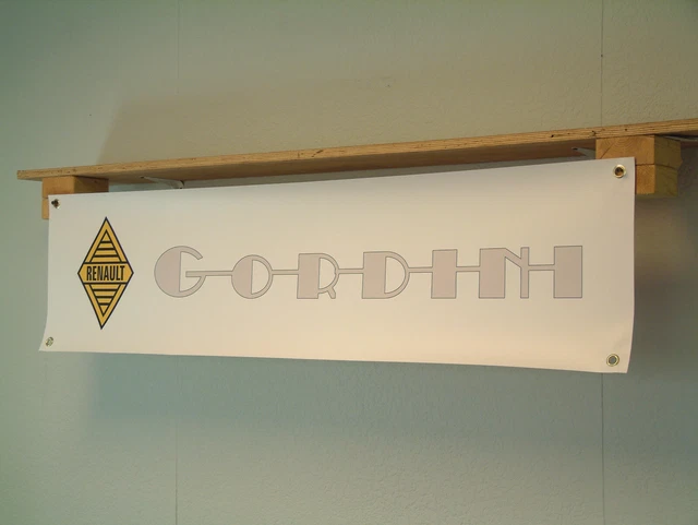 RENAULT GORDINI BANNER Classic Car Garage Workshop pvc sign £14.90 ...