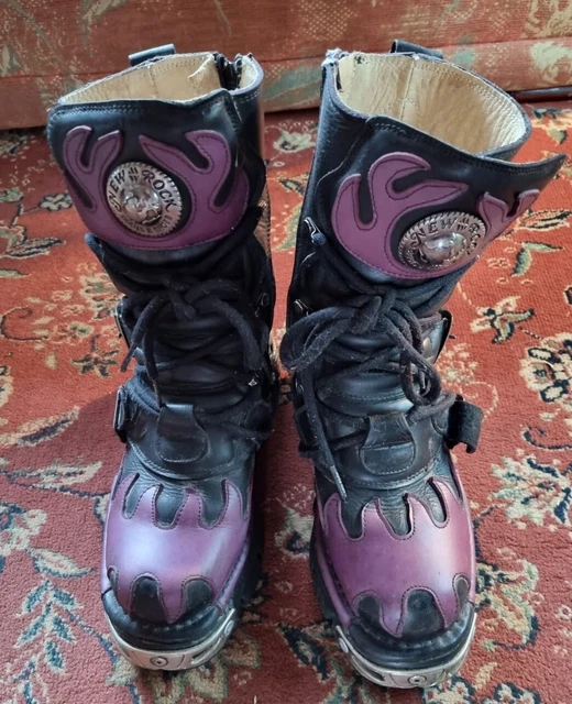 NEW ROCK REACTOR Purple Flame Size UK 4 Excellent Condition Immaculate ...