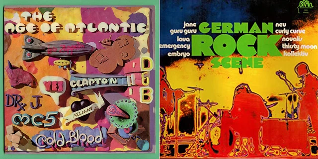 GERMAN ROCK SCENE + Rock aus den 1970ern 18 Vinyl LPs + diverse CDs ...