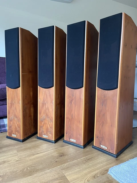 SET OF FOUR RUARK Prologue One speakers AND matching centre speaker in ...
