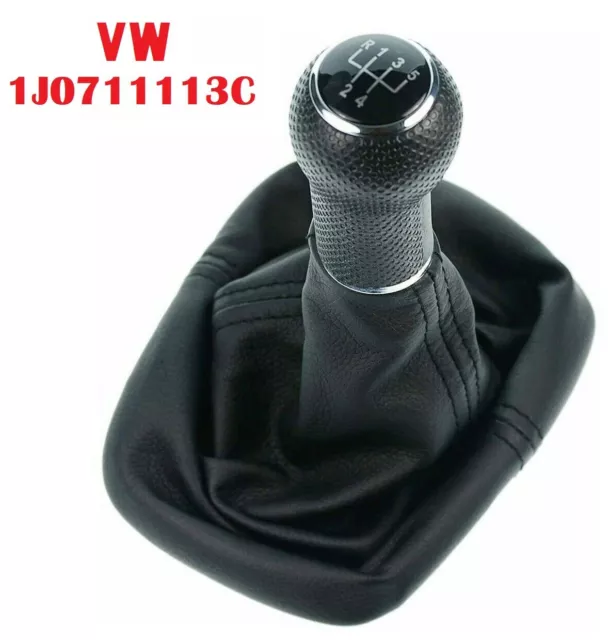 GEAR SHIFT KNOB Gaitor 5 Speed Vw Golf Mk4 Bora 1998-2006 1J0711113C3 £ ...