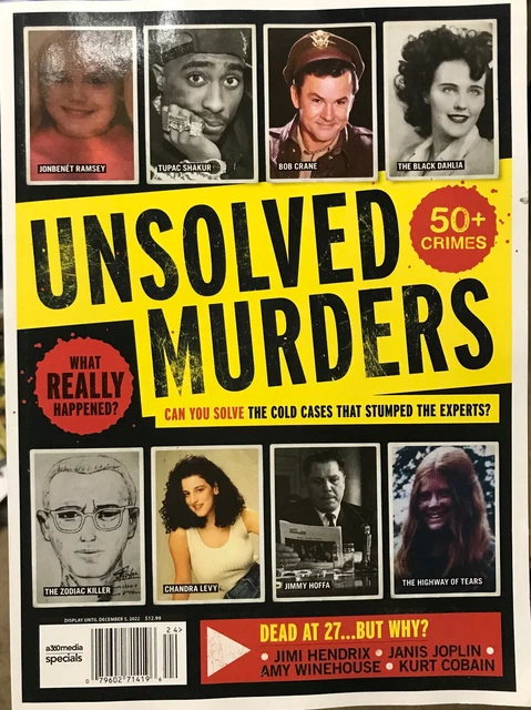 UNSOLVED MURDERS 50+ Crimes What really happened? MAGAZINE £5.61 ...