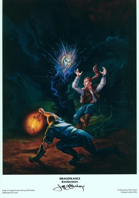 JEFF EASLEY SIGNED TSR AD&D RPG Fantasy Art Print ~ Dragonlance ...