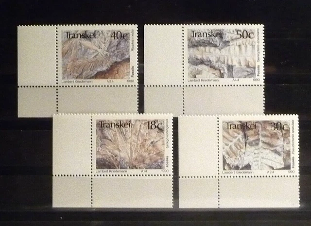 1990, SOUTH AFRICA - Transkei, Corner Border Set, Fossils - MNH £1.59 ...