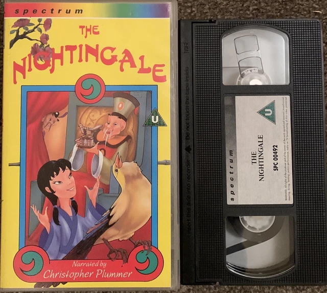 THE NIGHTINGALE NARRATED By Christopher Plummer-Animated-Vhs Video ...
