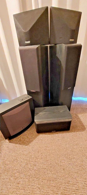 MISSION 5.1 702E speakers 100W + 70cl Centre + 70ds Surround + Yamaha sub woofer £0.99 - PicClick UK