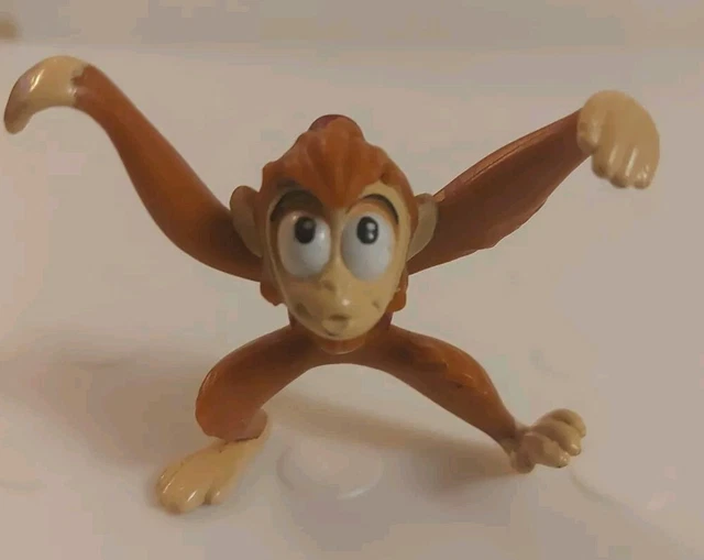 DISNEY ABU MONKEY Aladdin Vintage Toy 1992 Figure Mattel PVC Plastic £4 ...