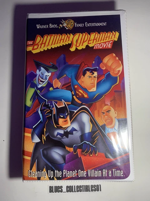 THE BATMAN SUPERMAN Movie (VHS, 1998, Clamshell) Warner Bros Animation $7.00 - PicClick CA