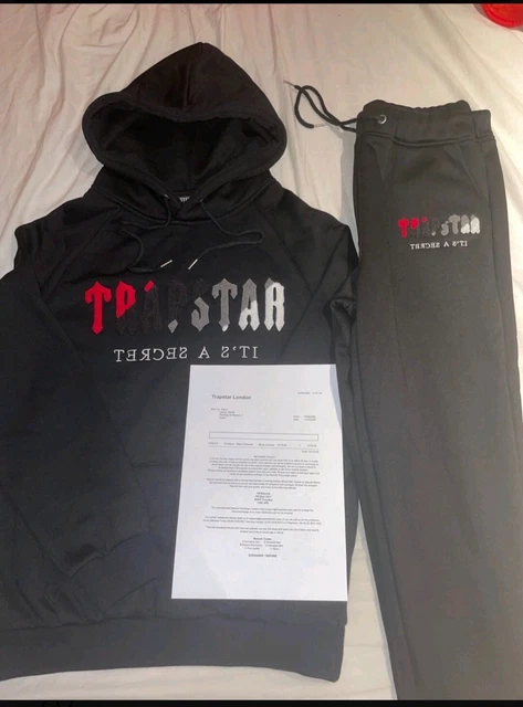 TUTA TRAPSTAR NERA e rossa originale con fattura d'acquisto EUR 95,00 ...