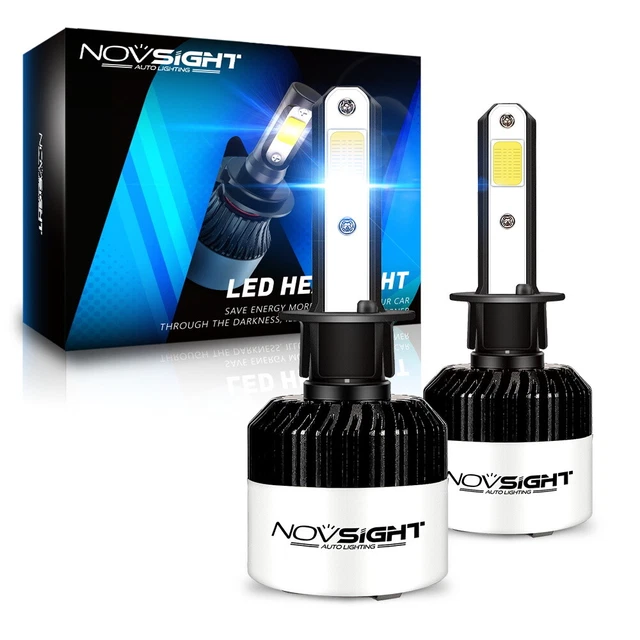 LAMPADE FARI AUTO Novsight H1 LED 9000LM kit conversione lampadina 72W ...