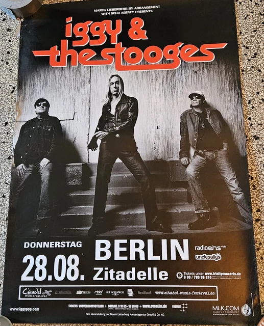 IGGY POP . The Stooges. Konzertposter Tour Poster 2008 EUR 7,00 - PicClick DE