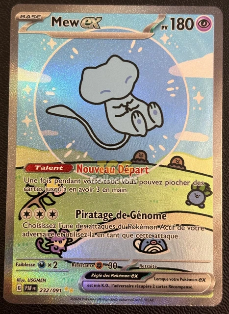 CARTE POKÉMON MEW EX 232/091 Destinées de PALDEA FR EV 4.5 Alternative ...