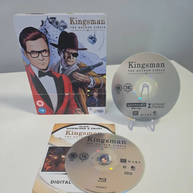 KINGSMAN: THE GOLDEN Circle Limited Edition steelbook 4K Ultra HD DVD £ ...
