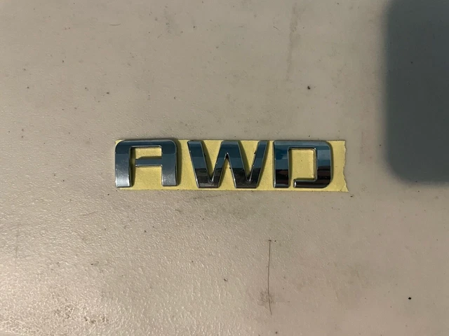 PLAQUE SIGNALÉTIQUE, BADGE, logo, emblème AWD - GM (84310387) Chevrolet ...