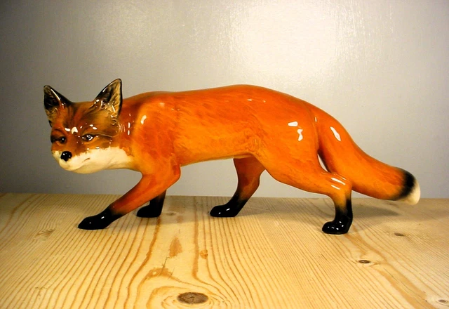 BESWICK? LARGE FOX Prowling Figure £25.00 - PicClick UK