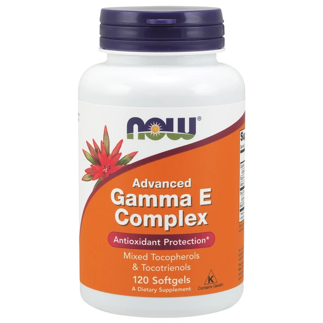 GAMMA E COMPLEXE Avancé Vitamine E Formule Avec Tocotriénols 120 Gélule ...