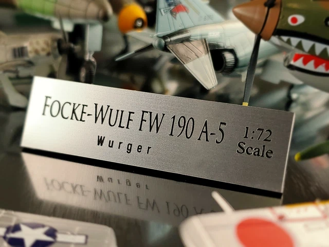 FOCKE-WULF FW 190 Model Display Name Plate - All Scales - Museum ...