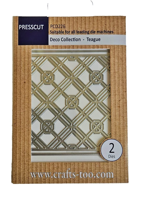 PRESSCUT METAL CUTTING Dies - Deco Collection Teague 2 Dies Card Making ...
