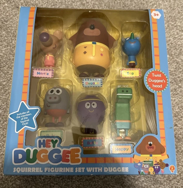 HEY DUGGEE TOY figure set includes Duggee and his squirrels Cbeebies ...