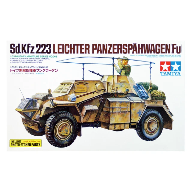 GERMAN ARMORED CAR Sd.Kfz. 223 1/35 Scale Military Model | Tamiya ...