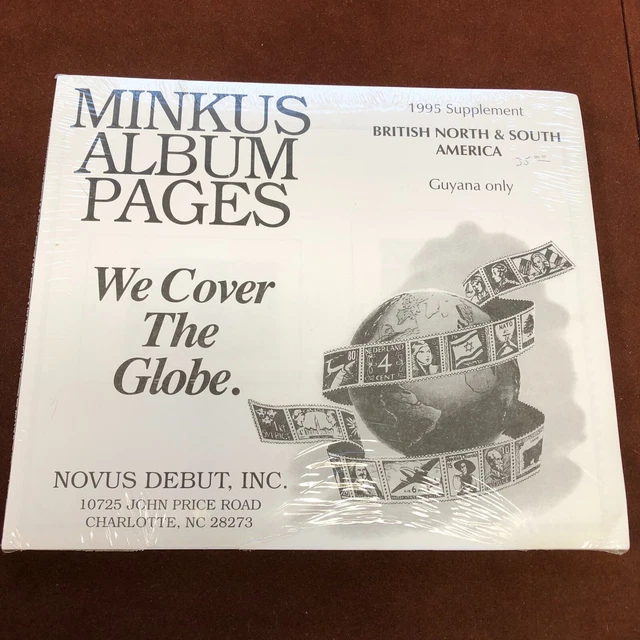 BRITISH NORTH & SOUTH AMERICA GUYANA MINKUS 1995 SUPPLEMENT Stamp Album ...