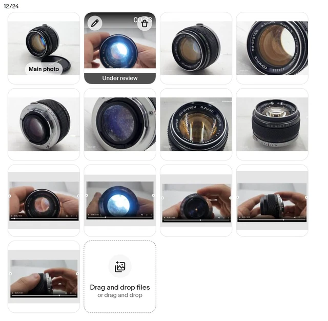 DIRTY LENS OLYMPUS OM-SYSTEM G.Zuiko Auto-s 50mm f1.4 Prime Lens 31485 ...