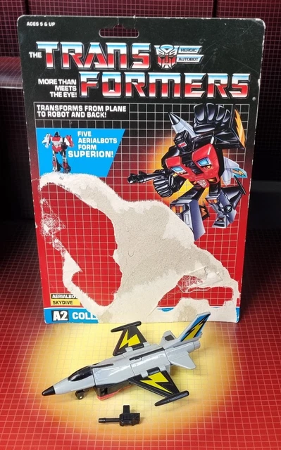 VINTAGE HASBRO TRANSFORMERS G1 Autobot Aerialbot Skydive Complete w ...