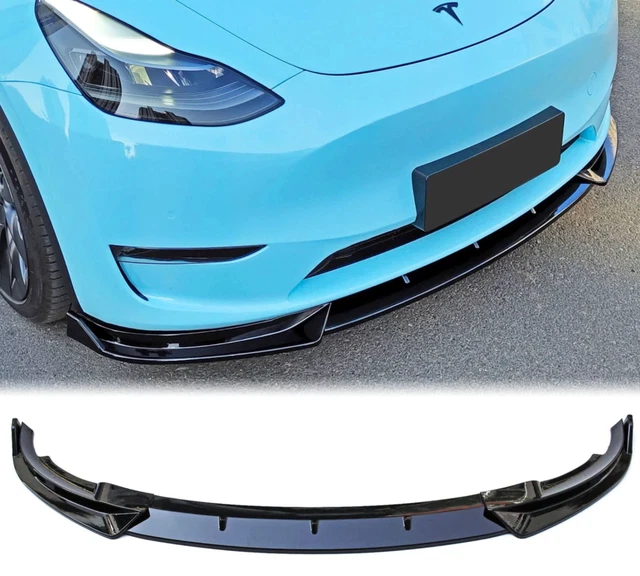 TESLA MODEL Y Carbon Fiber Front Lip Spoiler 2020 2021 2022 2023 EUR ...