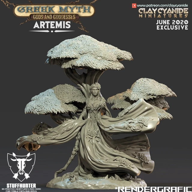 ARTEMIS - GREEK Mythology - Tablero de Mesa Fantasía Dnd Gods EUR 10,86 ...