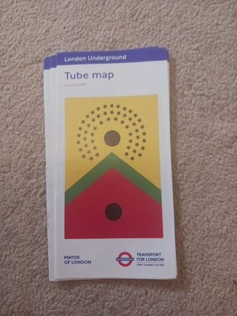 LONDON UNDERGROUND TUBE Map / Guide 2022 January £0.99 - PicClick UK