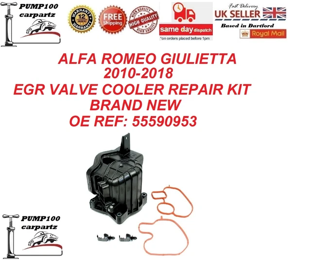 FOR ALFA ROMEO Giulietta 2010-2018 Egr Valve Cooler Repair Kit 55590953 ...