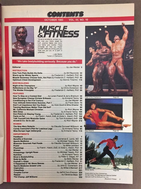 MUSCLE & FITNESS Bodybuilding Magazine / TIM BELKNAP / 10-83 £15.16 ...