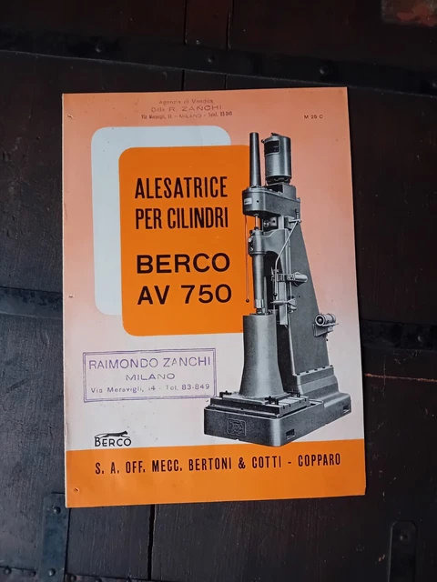 BERCO CYLINDER BORING Machine Mechanical Workshop Tools Brochure 1940 £ ...