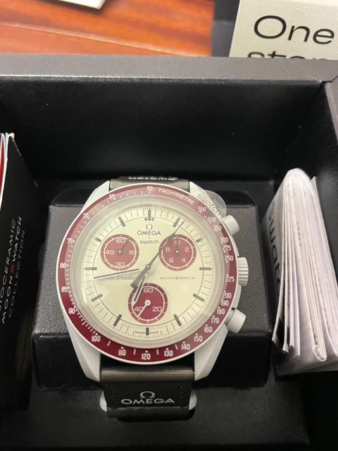 OMEGA X SWATCH Speedmaster MoonSwatch Light Cool Grey Men's Watch ...