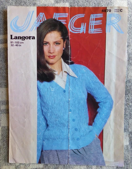GENUINE VINTAGE JAEGER Knitting Pattern 4870 £2.24 - PicClick UK