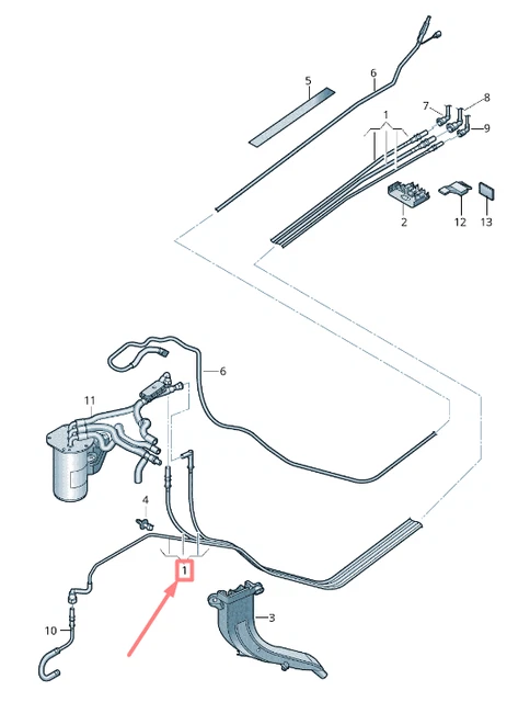 VOLKSWAGEN GOLF 5G MK7 Fuel Line Set 5Q0200059GQ NEW GENUINE £77.70 ...