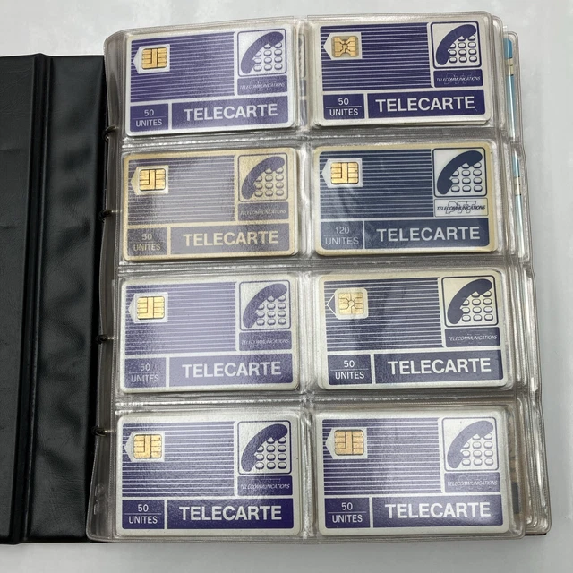 LOT DE PLUS de 280 télécartes france Telecom + classeur différent type ...