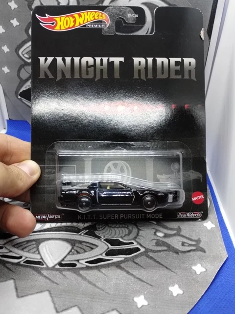 HOT WHEELS PREMIUM Knight Rider K.I.T.T Super Pursuit Mode Real Riders ...
