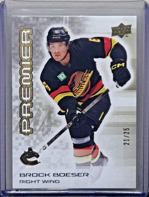 2024-25 UPPER DECK Premier Brock Boeser Gold #/25 $1.99 - PicClick CA